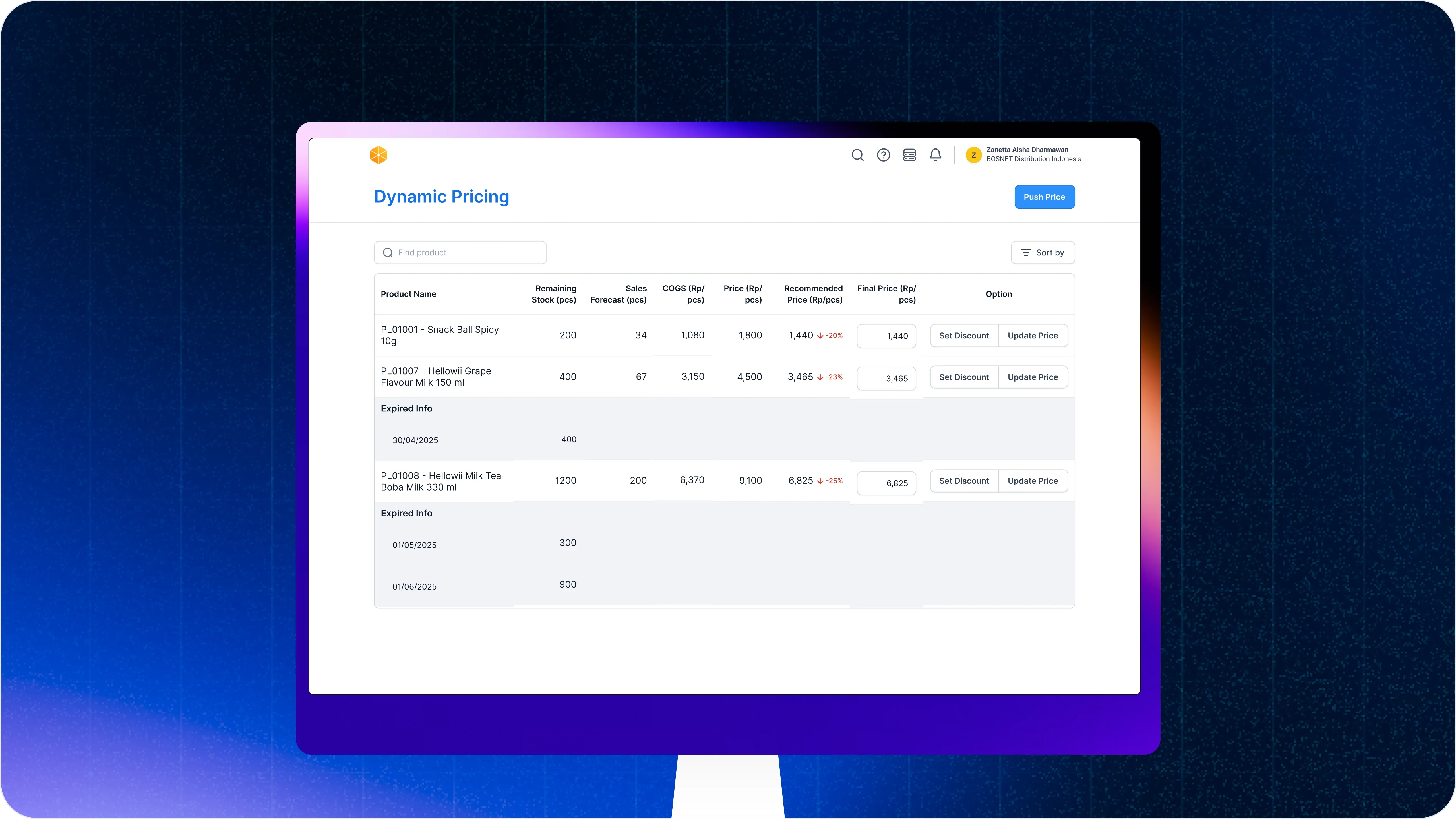 BOSNET - Dynamic Pricing